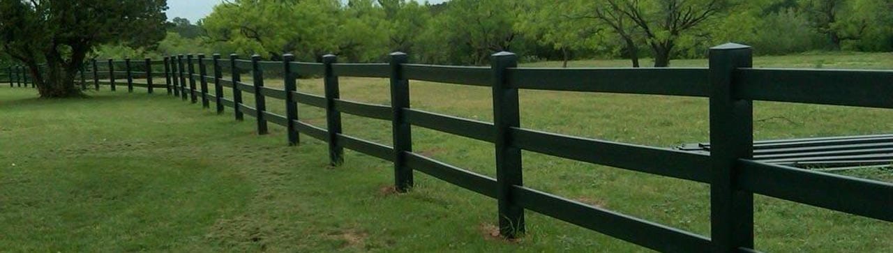 High-Density Polyethylene (HDPE) Rail Fencing - Derby Fence