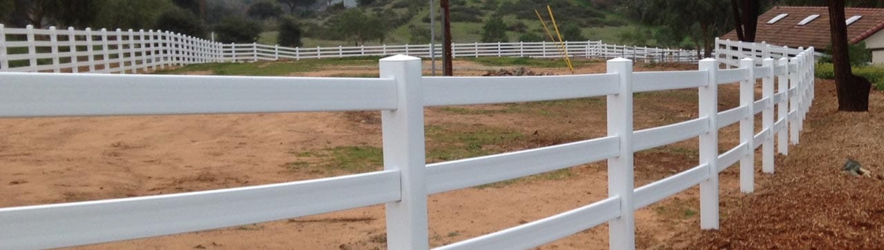 High-Density Polyethylene (HDPE) Rail Fencing - Derby Fence