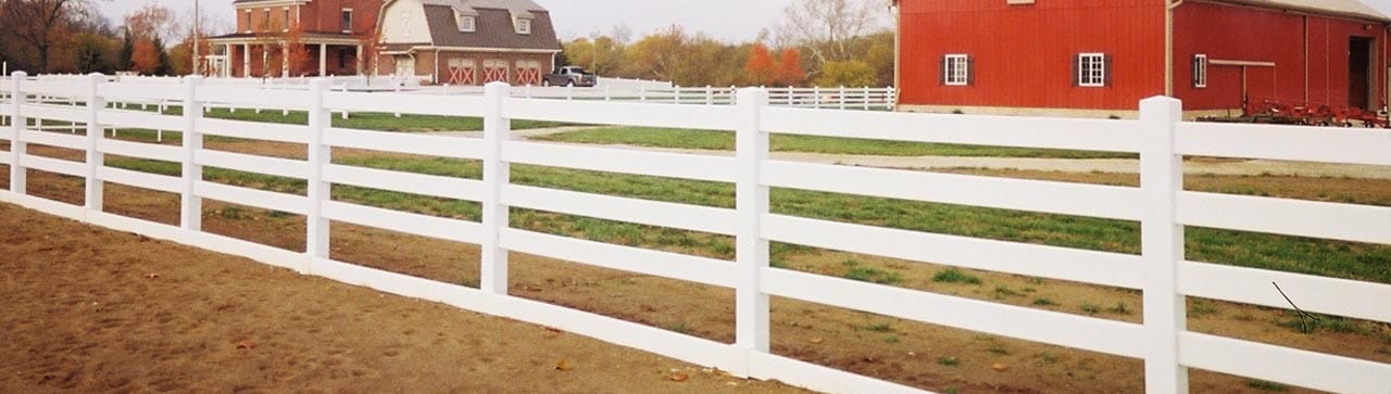 High-Density Polyethylene (HDPE) Rail Fencing - Derby Fence